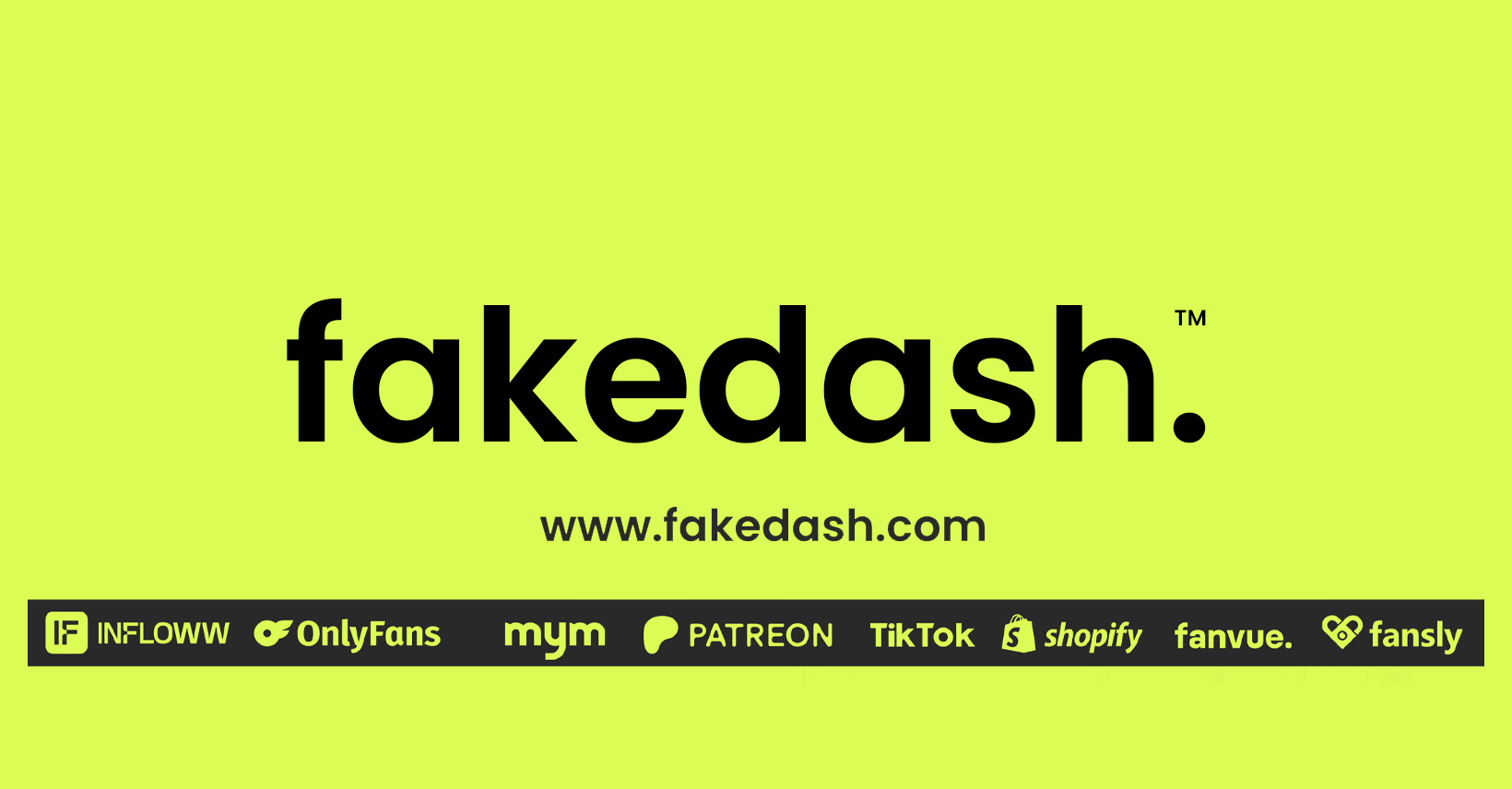 Fakedash - Order your OFM Fake Dashboards